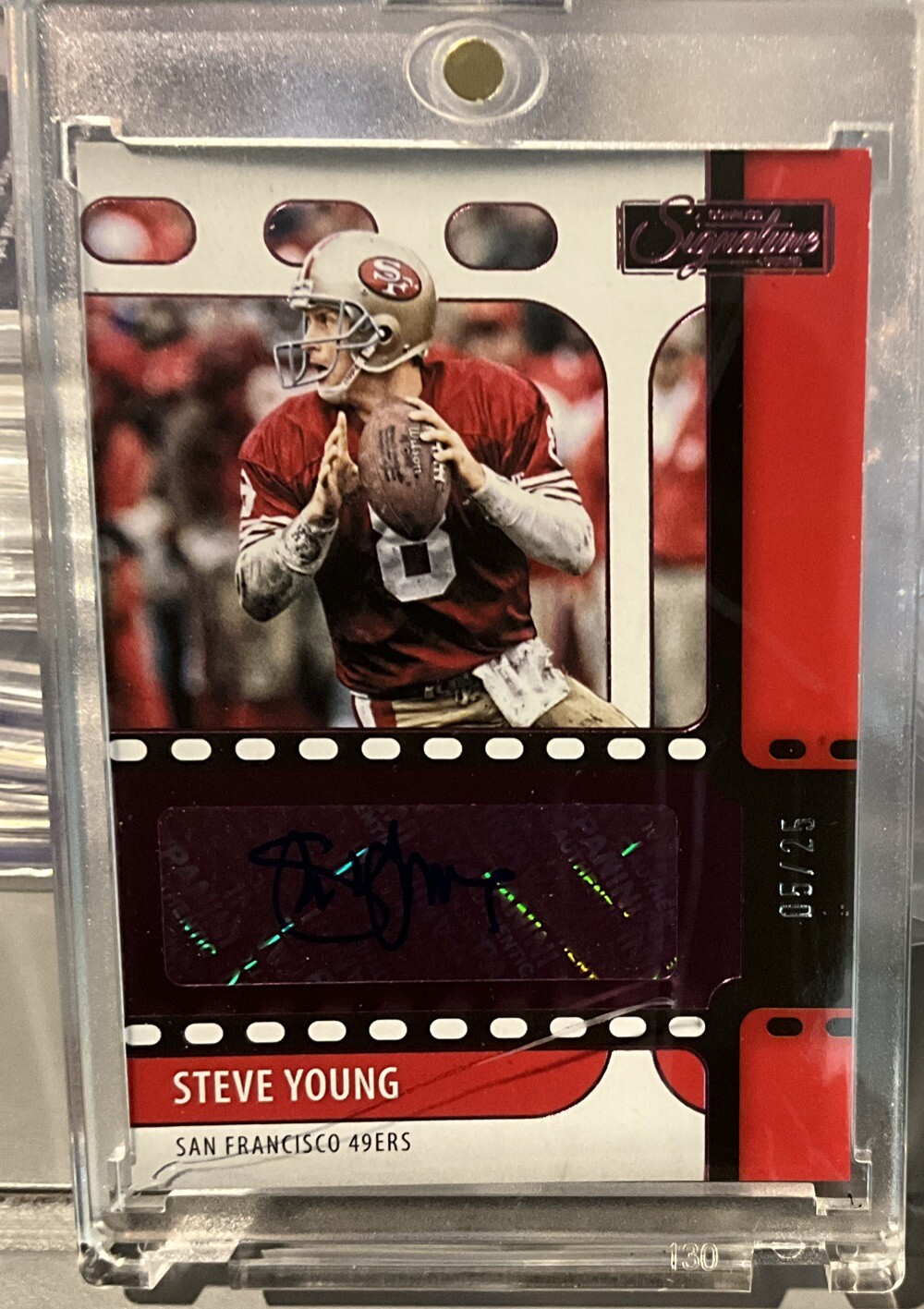 2021 Chronicles Steve Young Auto 5/25 Pink Signature Series #SSSYO | eBay