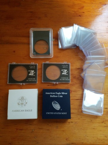 1oz Silver Eagle Storage/Display Cases With 50 Coin Flips | eBay
