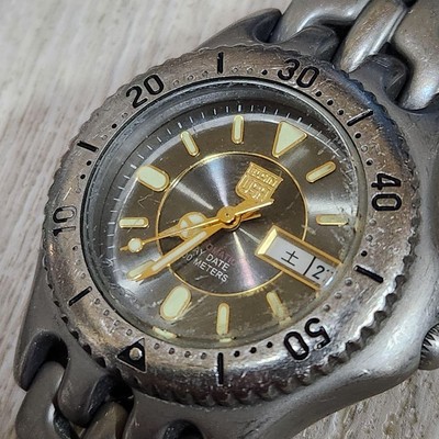 ELGIN DAYDATE Automatic Watch Titanium 200M Dive Style Collector ...