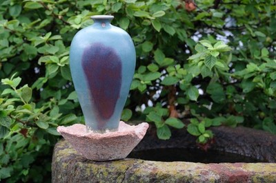 0178 Jun Ware Purple-Splashed Jade Springs Vase (kiln sagger) | eBay