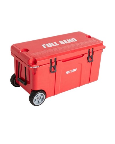 Brand New Full send Insulated Rolling Hard Cooler - Red W/ Bottle ...
