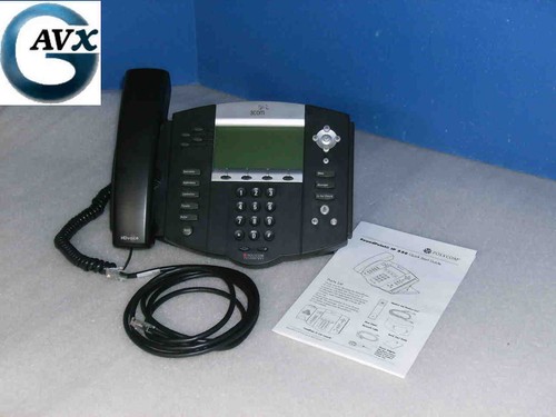 Polycom SoundPoint IP 550 +90d Wrnty, Handset, Stand, Cables: 2200 ...