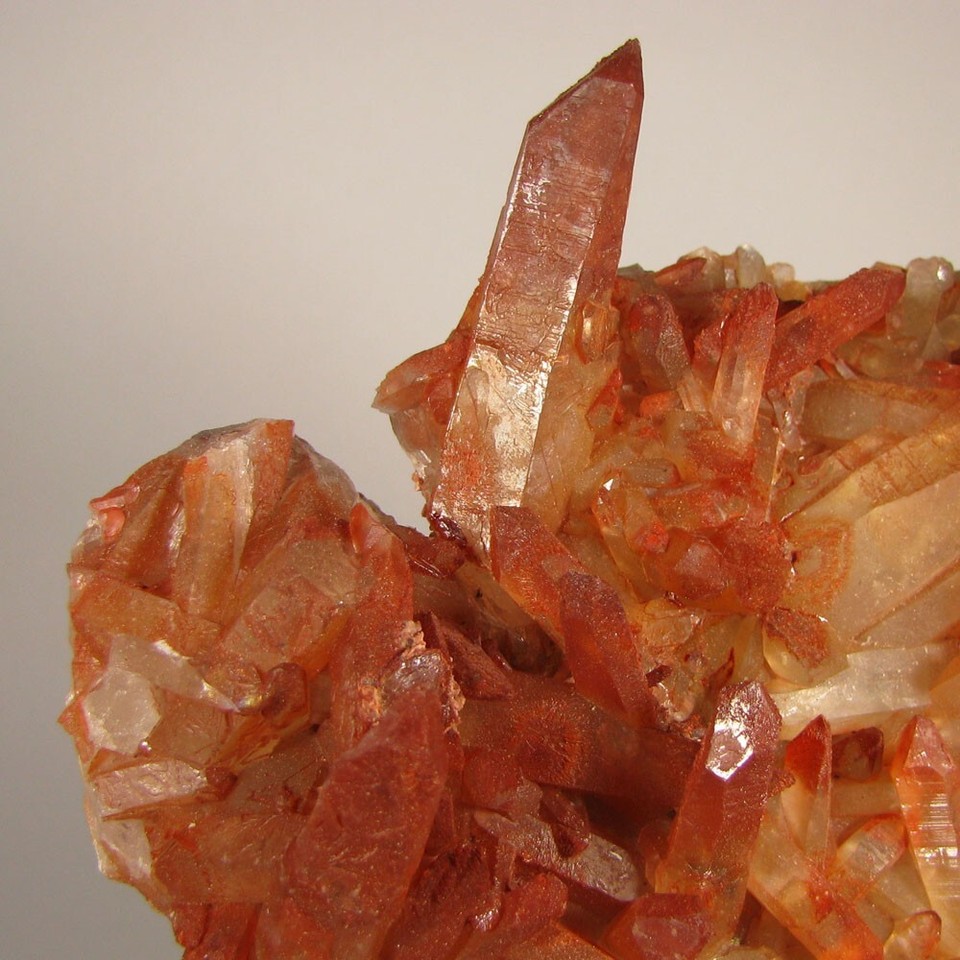 5.7" RED QUARTZ Hematoid Crystals Cluster - Tinejdad, Morocco | eBay