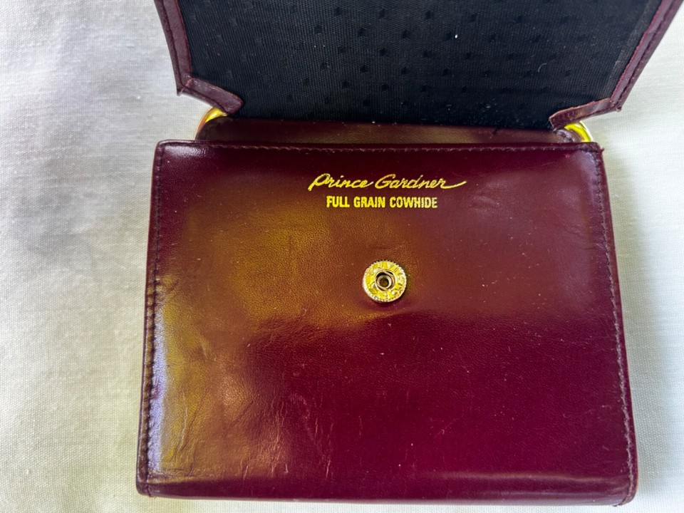 Vintage Vtg Prince Gardner Leather Wallet Coin Change Purse Wallet Kiss ...