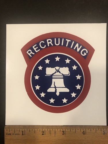 Vintage US Military Recruiting Decal Car Bumper Sticker 4”-5” | eBay