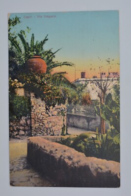 Via Tragara Street in Capri, Italy Postcard (UNPOSTED) | eBay