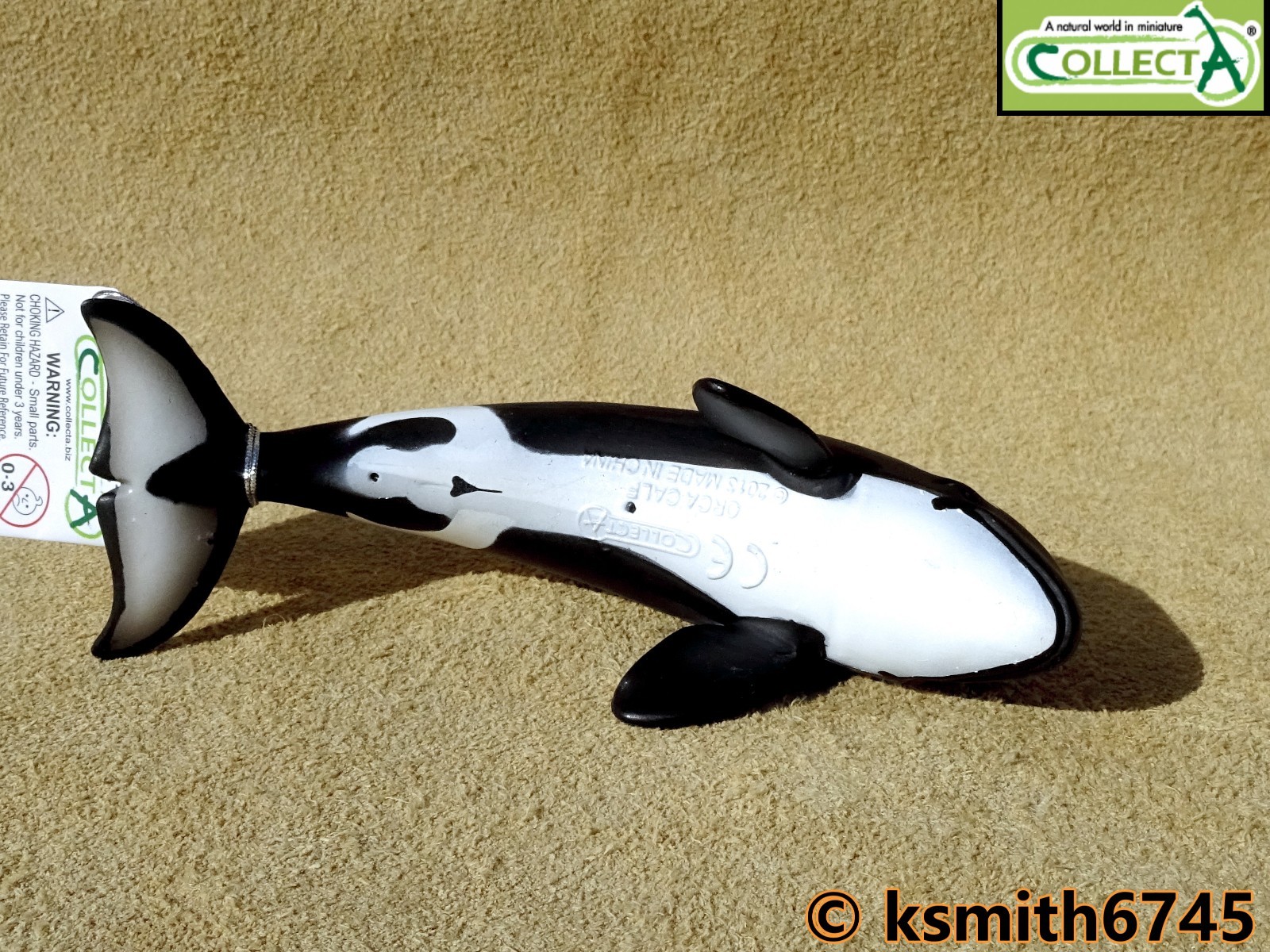 CollectA ORCA CALF solid plastic toy wild zoo sea marine animal KILLER ...