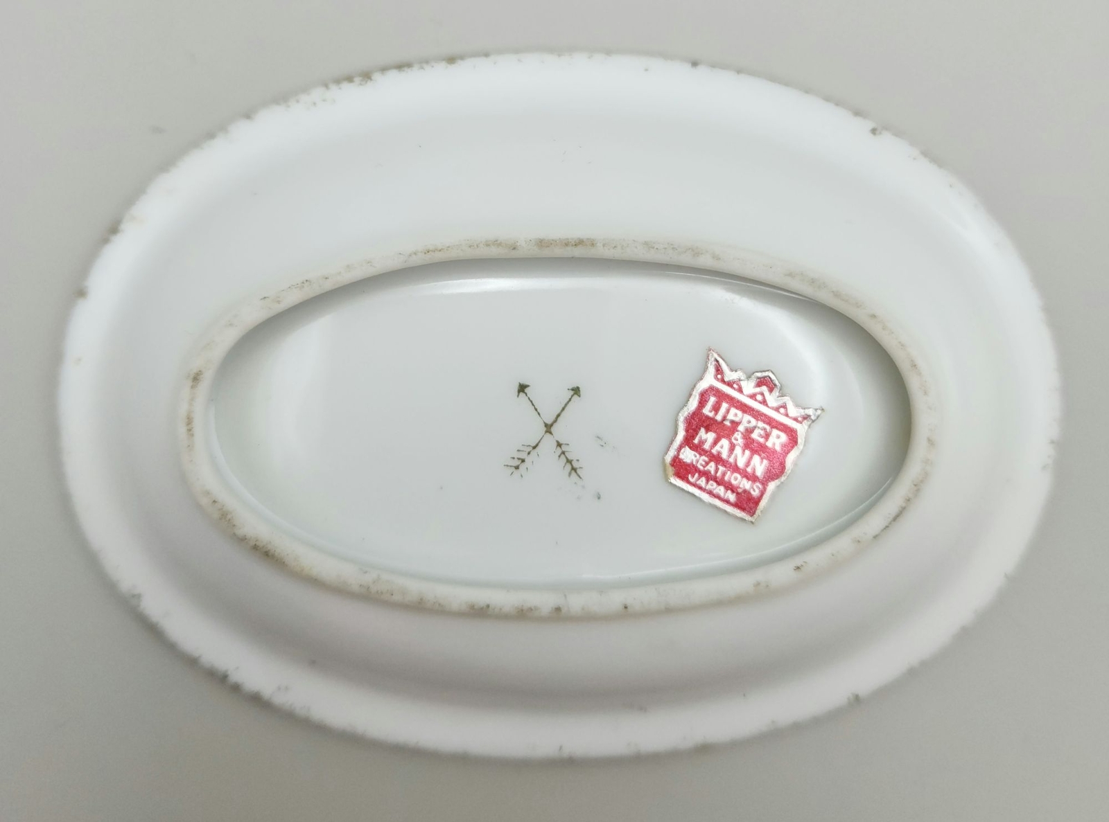 Lipper Mann Japan Lusterware Butter Pat Trinket Dish Handpainted Flower ...