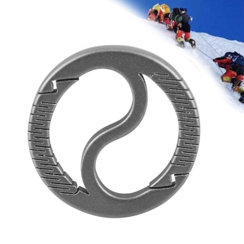 Double Gate Clasps Keys Clip Outdoor Alloy Keychain Carabiner Buckle | eBay