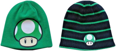 Super Mario Green Toad Reversible Beanie Hat Officially Licensed ...