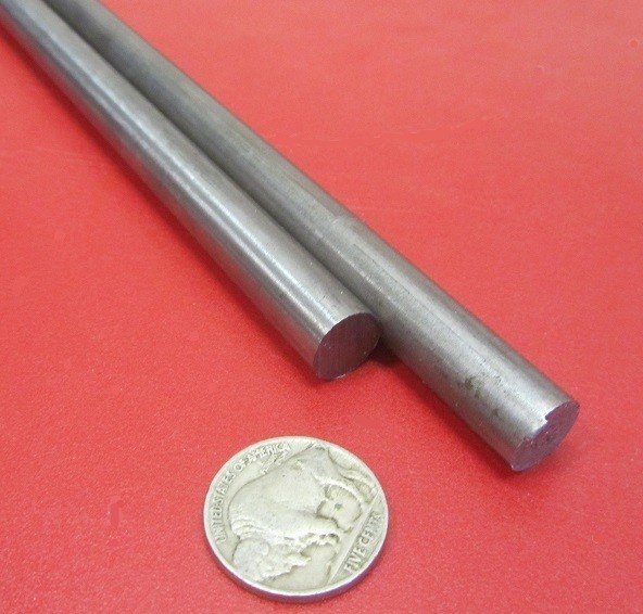 12L14 Steel Unpolished Rod Round Bar, 7/16" Dia x 3 Foot Length, 2 Pcs ...