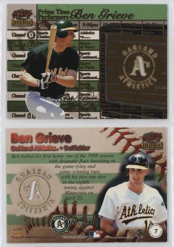 1998 Pacific Revolution - Prime Time Performers Ben Grieve #7 for sale ...