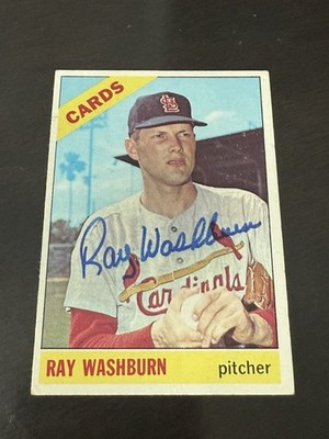 Ray Washburn 1966 Topps #399 Signed In Person Auto Autograph Nice | eBay