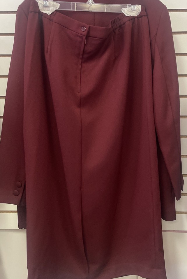 Ben Marc 2299 Single Breast Women 2pc Suit Size 8 Burgundy | eBay