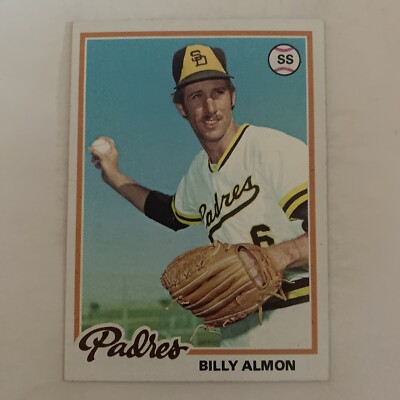 1978 Topps Baseball Billy Almon San Diego Padres Card #392 | eBay