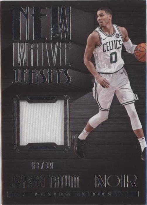 2017-18 Panini Noir - New Wave Jerseys Jayson Tatum #NW-JT /99 (MEM, RC ...