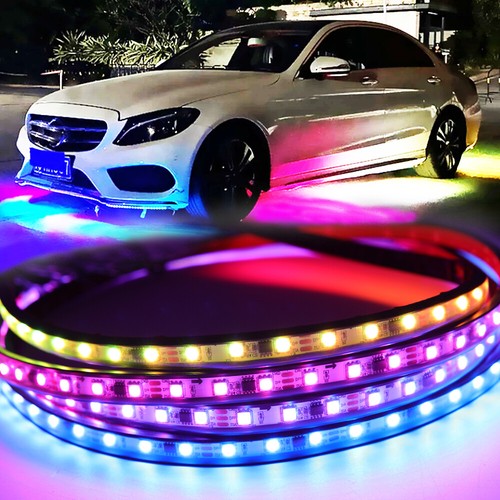 6pc Dream Color RGB Underglow LED Kit Car Neon Strip Light APP For ...