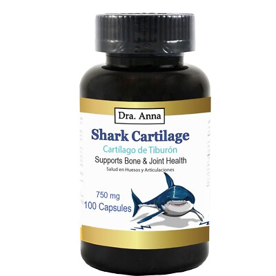 Dra Anna Shark Cartilage - Cartilago Tiburon 100 Capsules Supports Bone ...