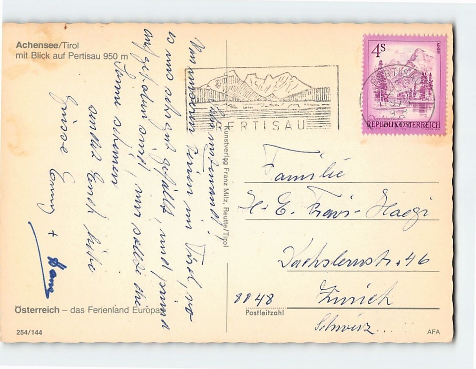 Postcard Panoramic View Achensee Tyrol Austria | eBay