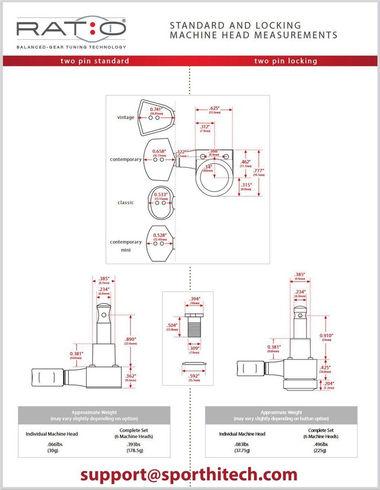 Graph Tech Ratio Electric Locking 3x3 Tuners Vintage Keystone Chrome ...