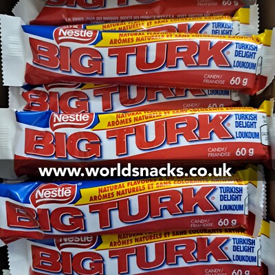 Nestle Big Turk X3 60g Bars Canada Import Turkish Delight Chocolate ...