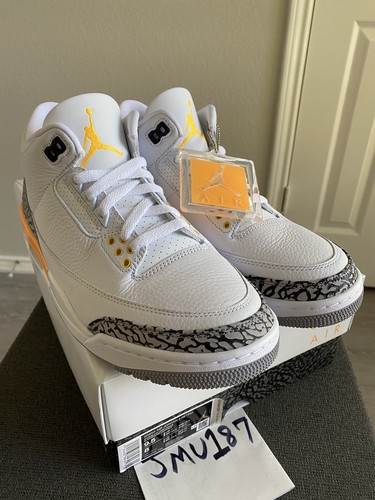 DS Nike Air JORDAN 3 Retro III Laser Orange sz8 Men supreme cond NEW OG ...