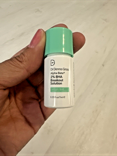 Dr Dennis Gross Alpha Beta 2% BHA Breakout Solution Travel Mini 0.25oz ...