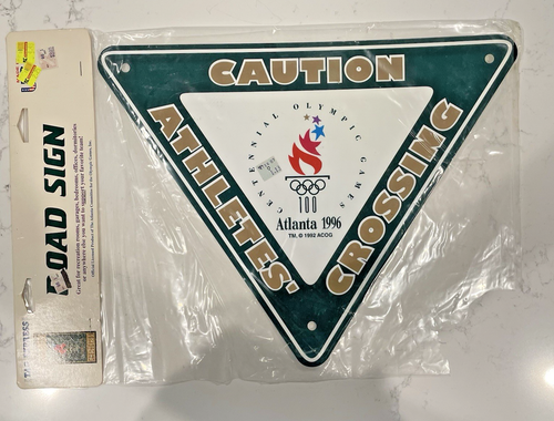 1996 Atlanta Summer Olympics Games Caution Athletes' Crossing Plastic ...