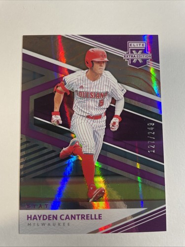 2020 Panini Elite Extra Edition - Hayden Cantrelle #158 Status Purple ...