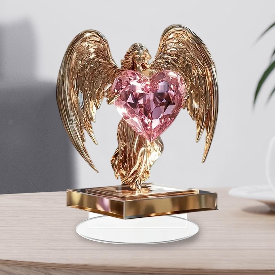 2D Flat Love Angel Statue Valentine's Day Decor Decorative Collecting ...