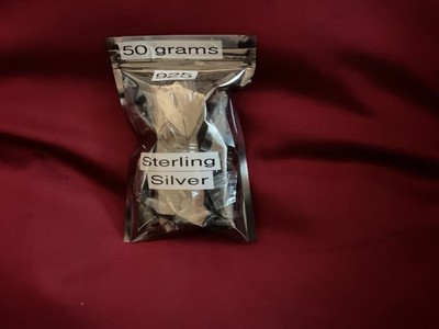 50 grams Of Sterling Silver Scrap For Jewelry Making Clean & Melt Ready ...