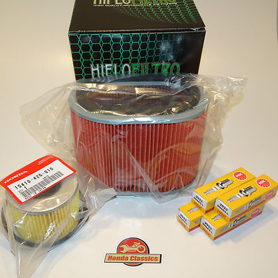 Honda GL1000 Gold Wing Engine Service Kit - Oil Filter Air filter Plugs ...
