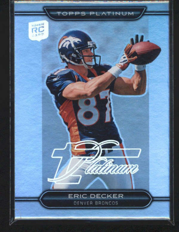 ERIC DECKER 2010 TOPPS PLATINUM #151 THICK VARIATION ROOKIE RC AF1354 ...