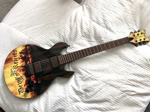 Rob Zombie Devil's Rejects Schecter Guitar SIGNED Sid Haig Bill Moseley ...