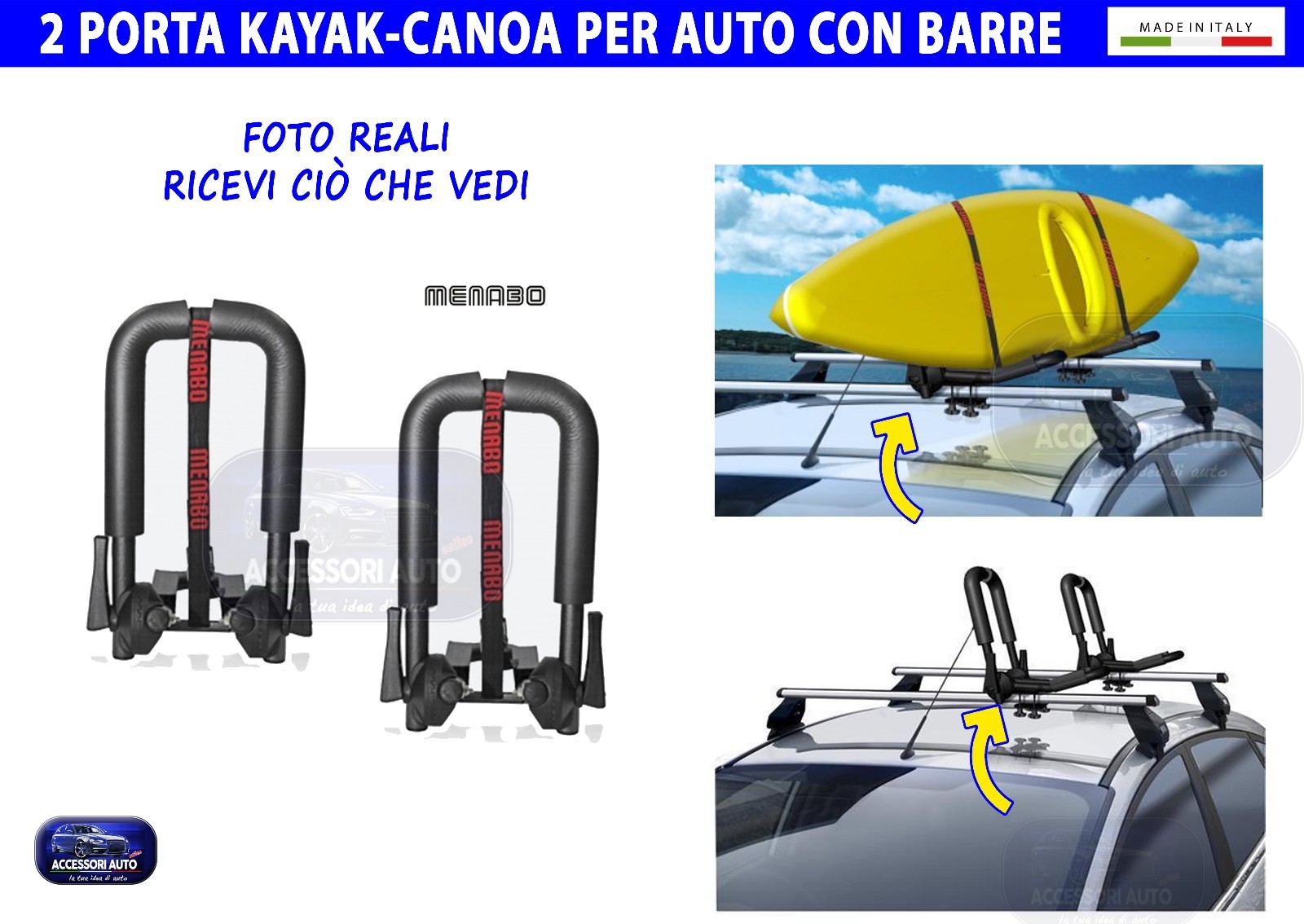 Porta kayak canoa per auto su tetto canoe sul portacanoa da trasporto ...