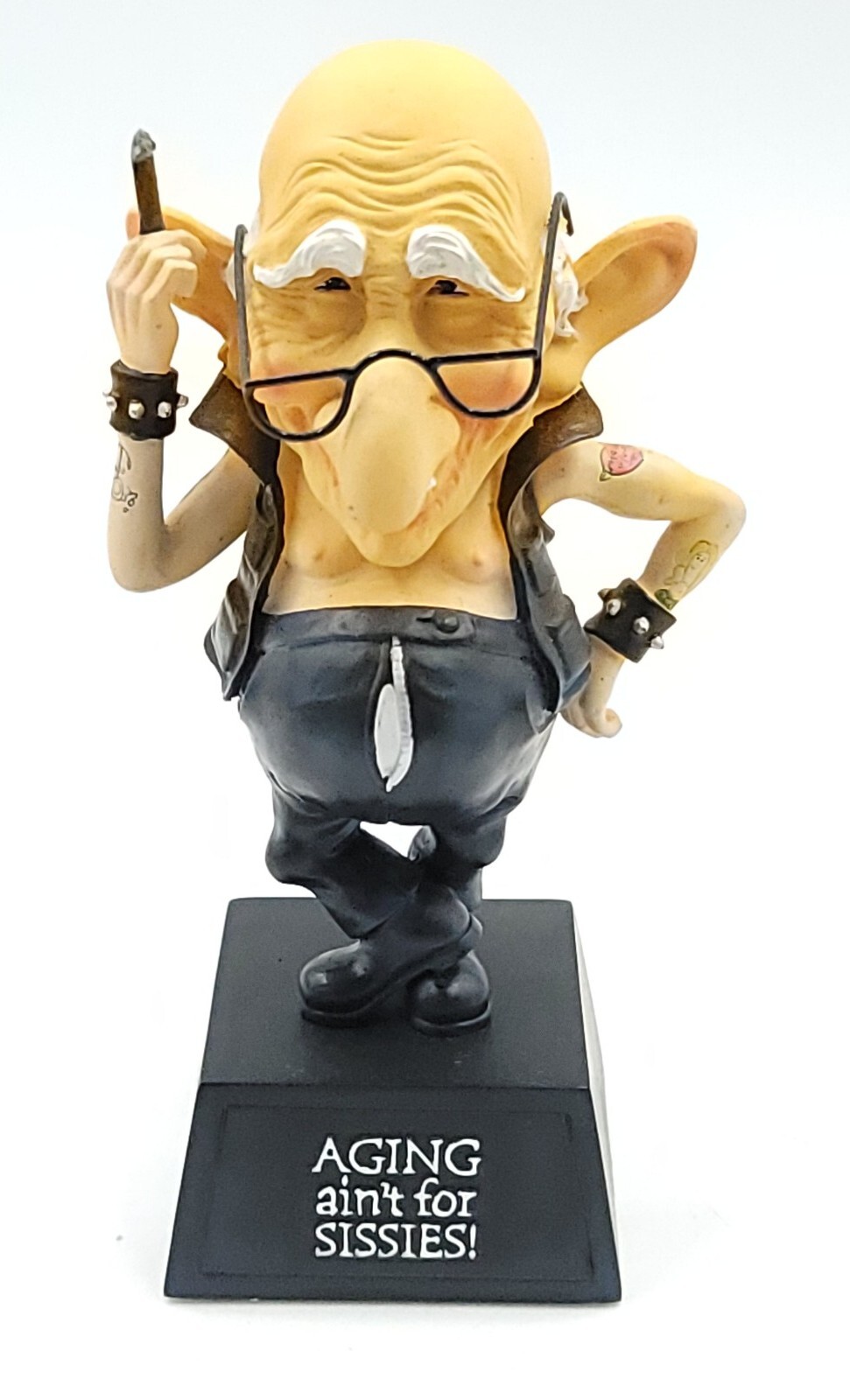 Coots Mike Dowell Old Age Ain't For Sissies Aging Biker Tattoo Figurine ...