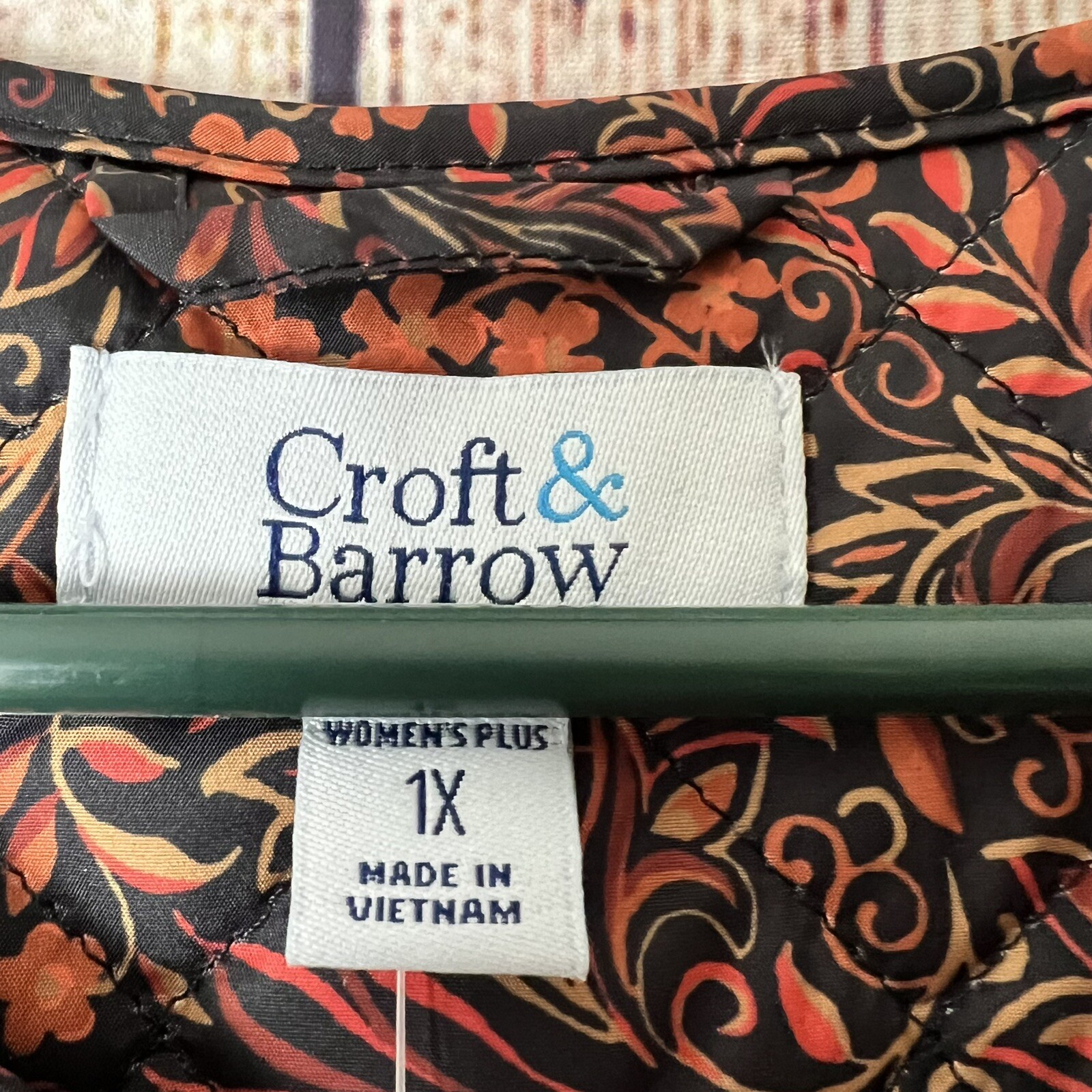 Croft & Barrow Quilted Floral Jacket 1X | eBay