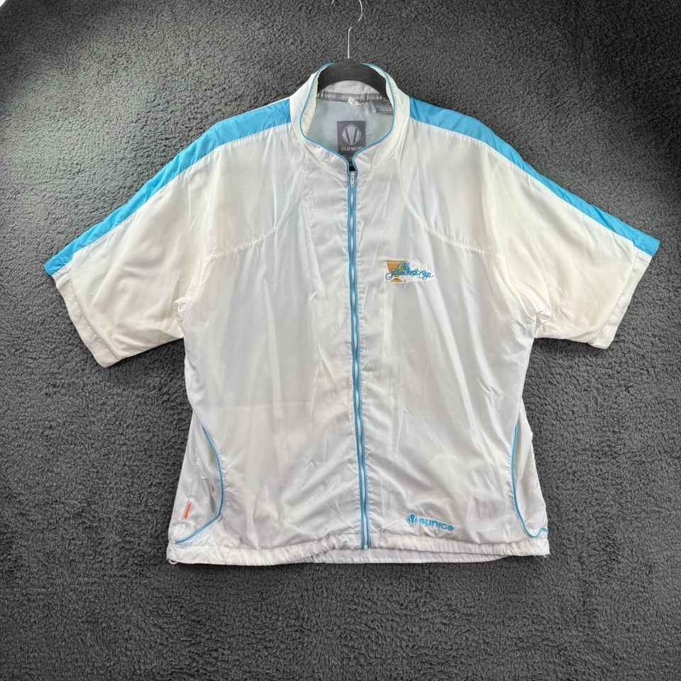 Sunice Golf Shacket Women XL "Presidents Cup" Windbreaker White Jacket ...