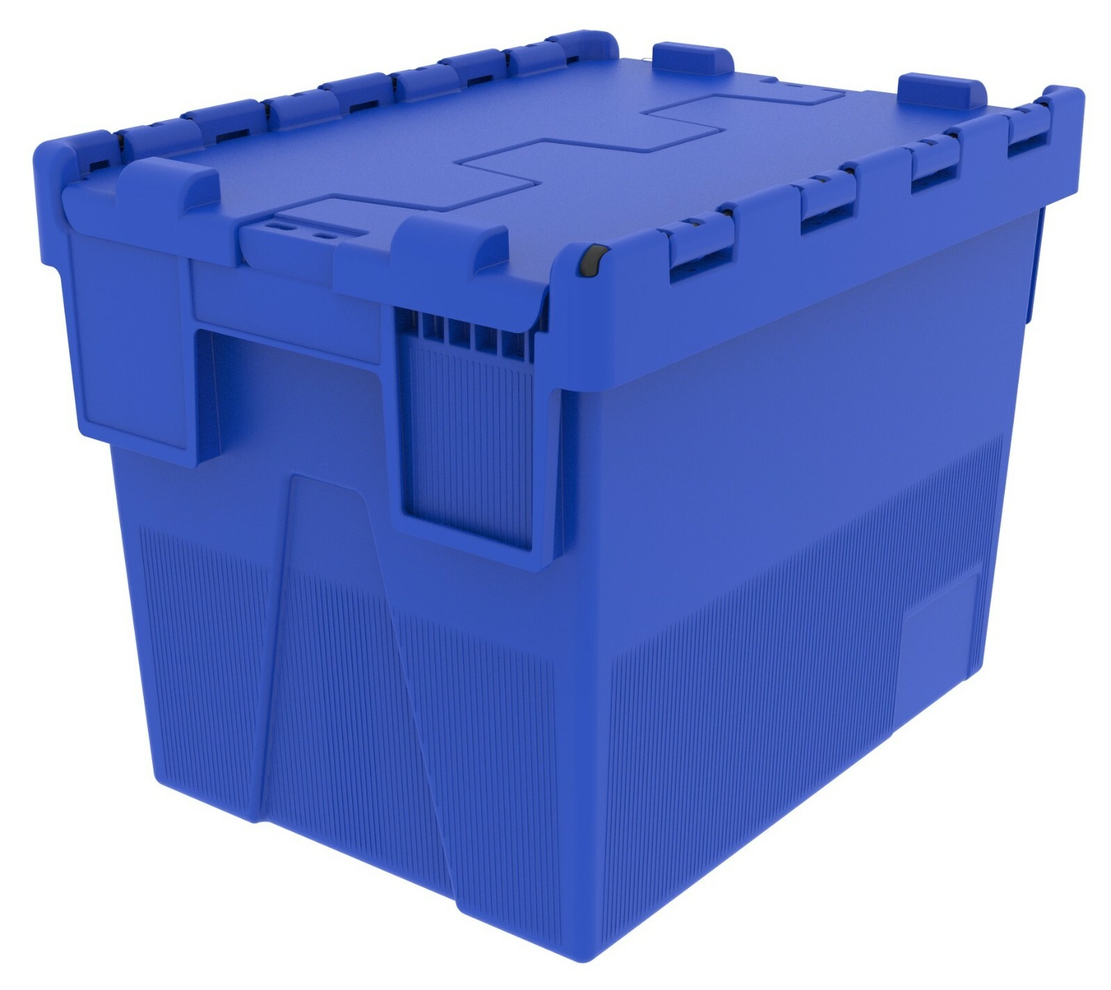 Plastic Storage Boxes Containers Crates Totes with Lids - 5 x NEW 25 ...