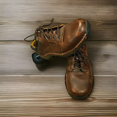 Red Wing Shoes ASTMF 2413-05 Briwn Steel Toe Safety Work Shoes Womens ...