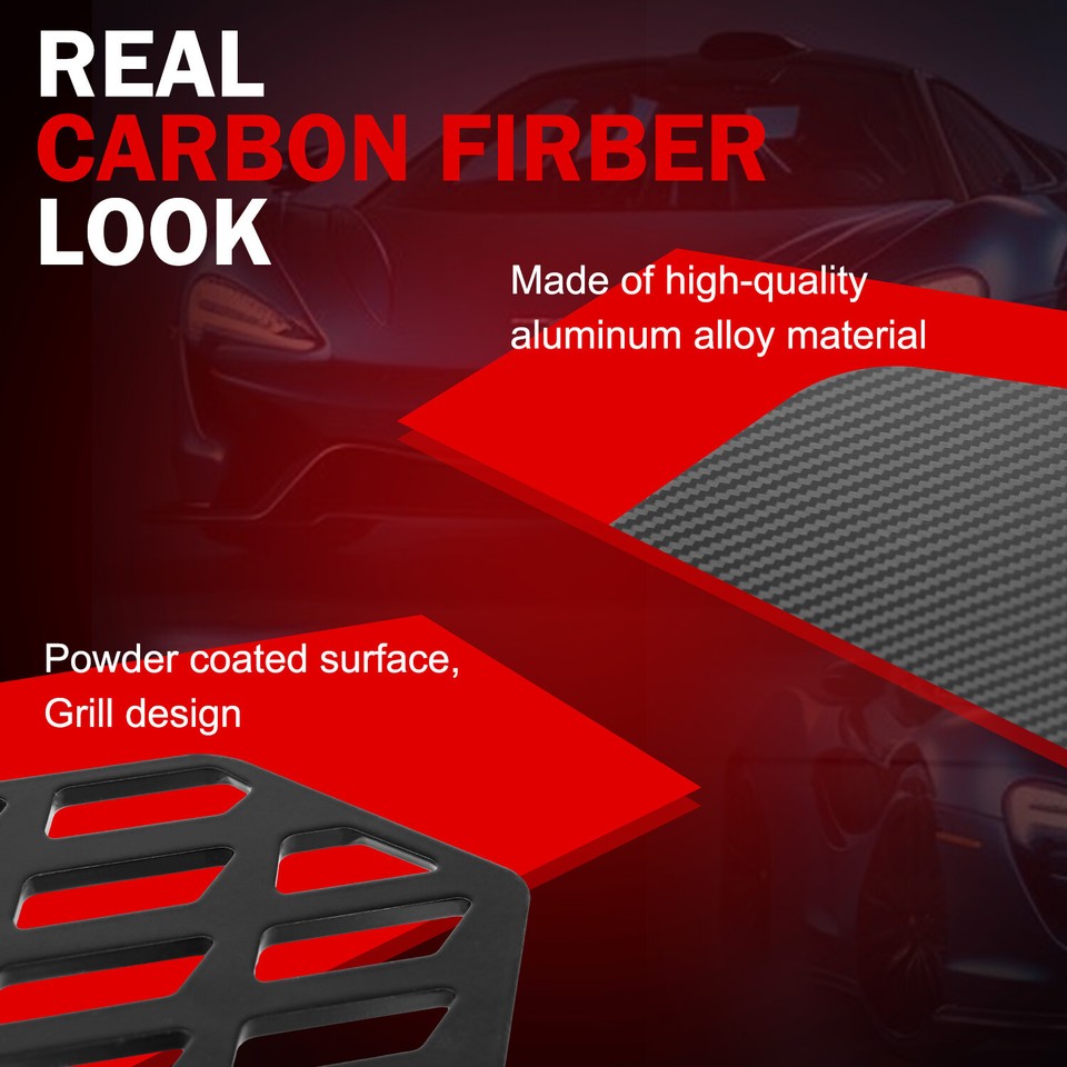 Rear Number License Plate Frame for C8 Corvette Carbon Fiber Flash 2020 ...