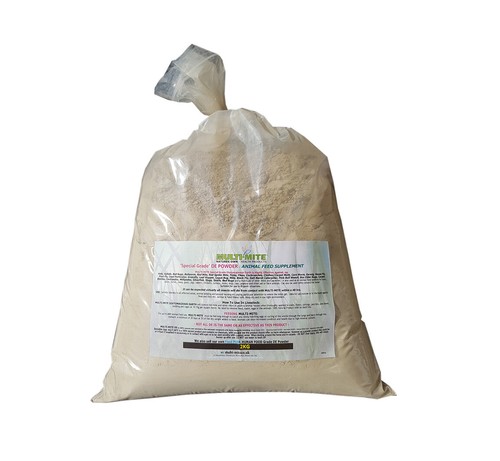 MULTI MITE 2KG DIATOMACEOUS EARTH DE Red Mite, Flea Worming DE FEED ...