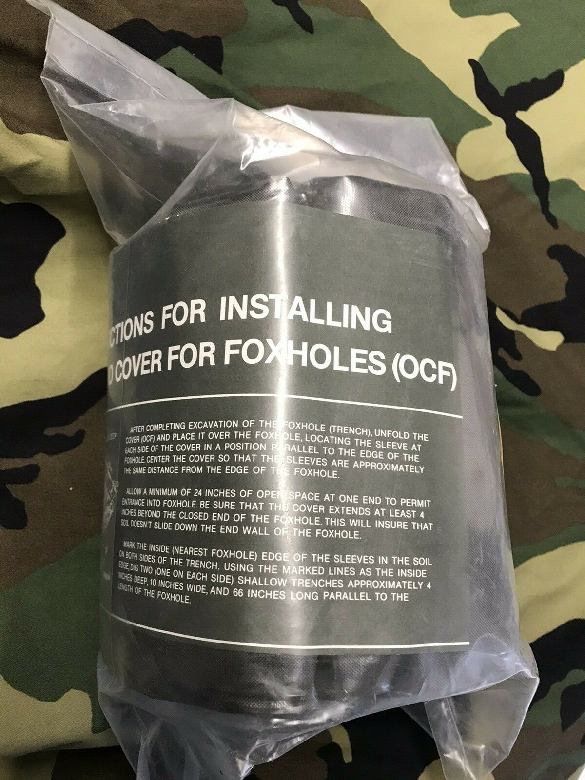 Foxhole Overhead Cover USGI NOS | eBay
