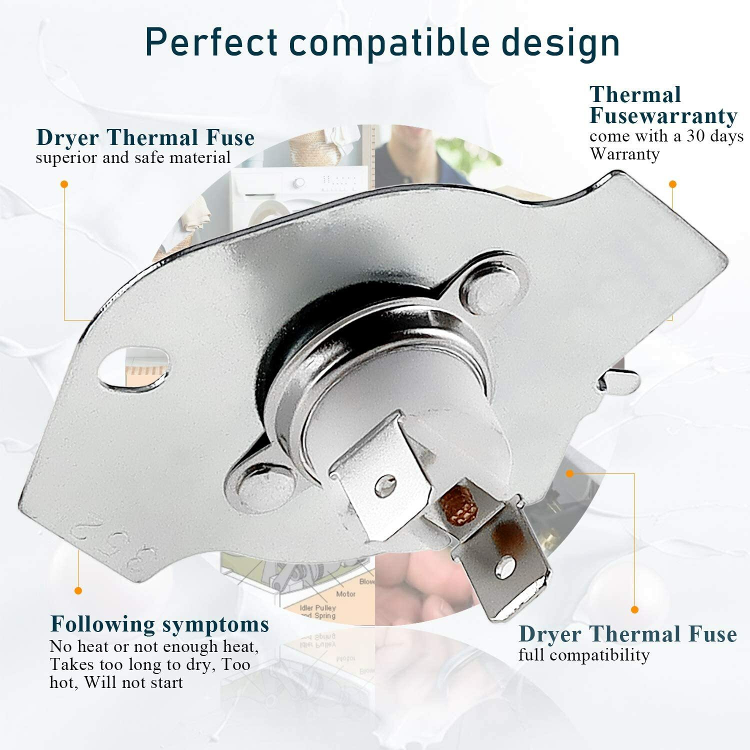 3977394 279769 3390291 WHIRLPOOL KENMORE DRYER THERMAL CUT-OFF KIT ...