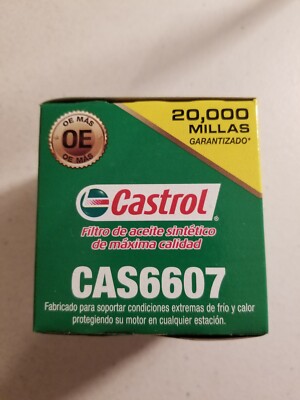 Castrol CAS6607 20,000 Mile Premium Synthetic Oil Filter | eBay