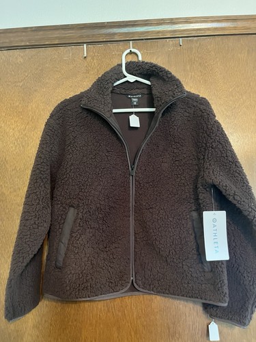 Athleta Cloud Fleece Jacket Truffle Brown Size XS! 416148 Soft Cozy ...