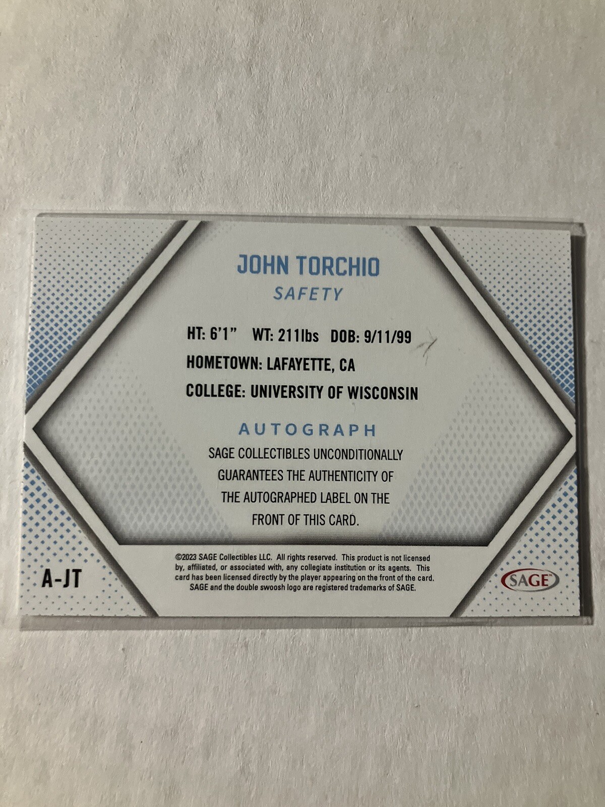 2023 SAGE High Series Auto Gold /100 John Torchio #A-JT Auto | eBay