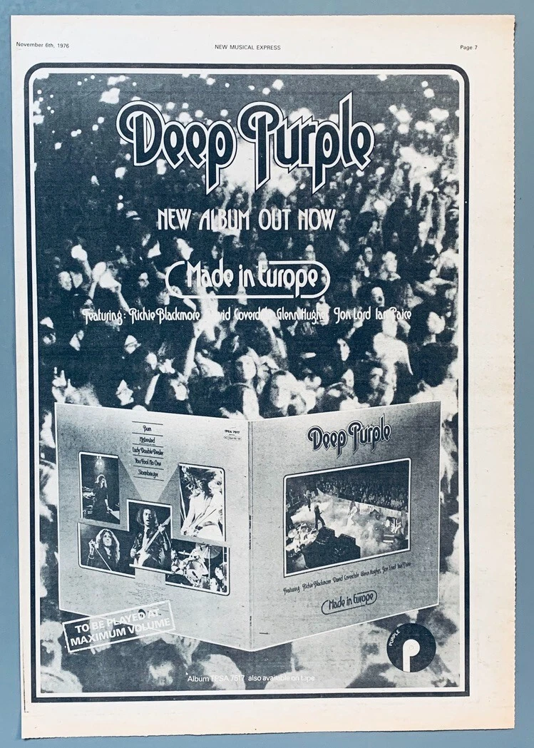 Deep Purple Made In Europe