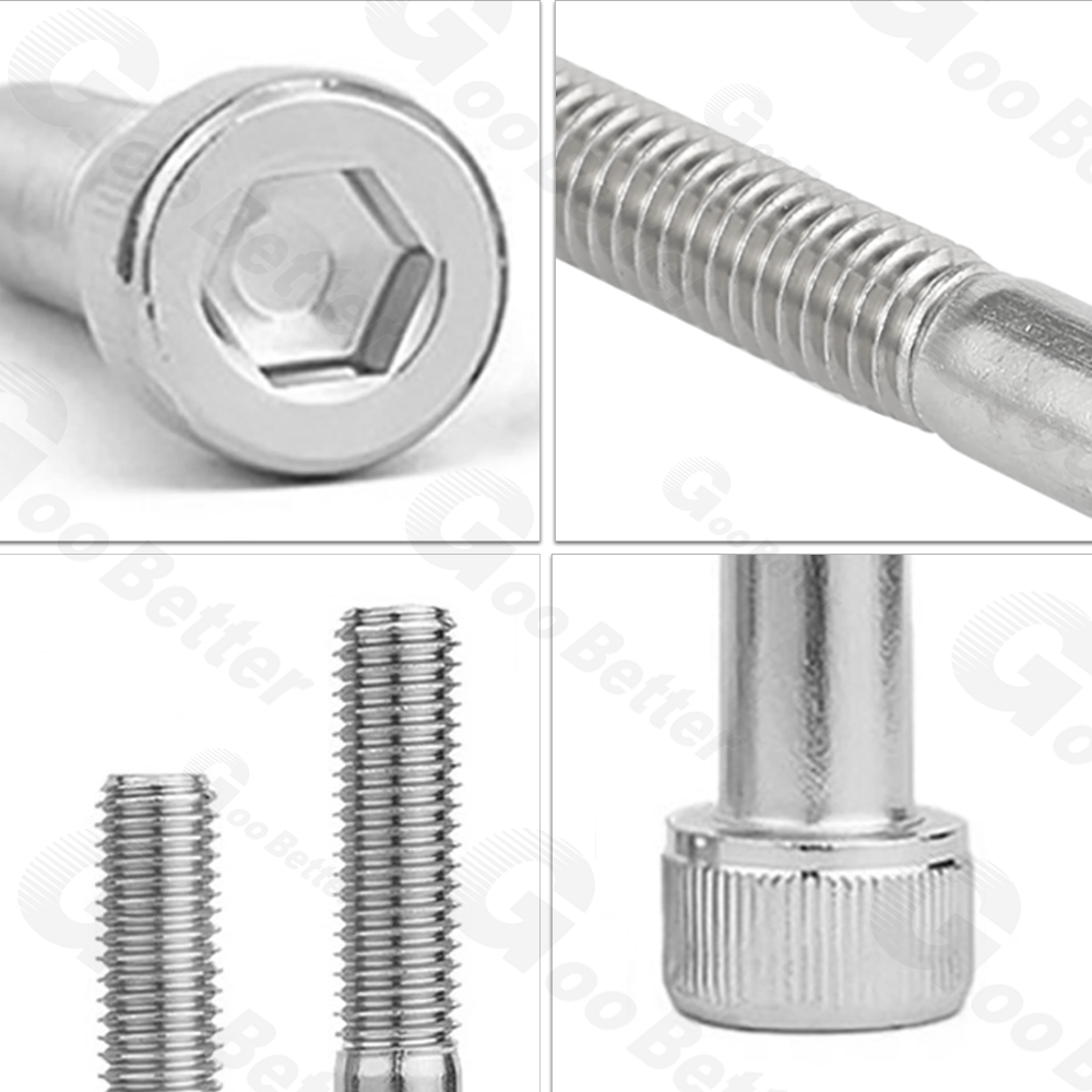 M5 M6 M8 M10 M12 Socket Cap Screws A4 Marine Stainless Steel Hex Head ...