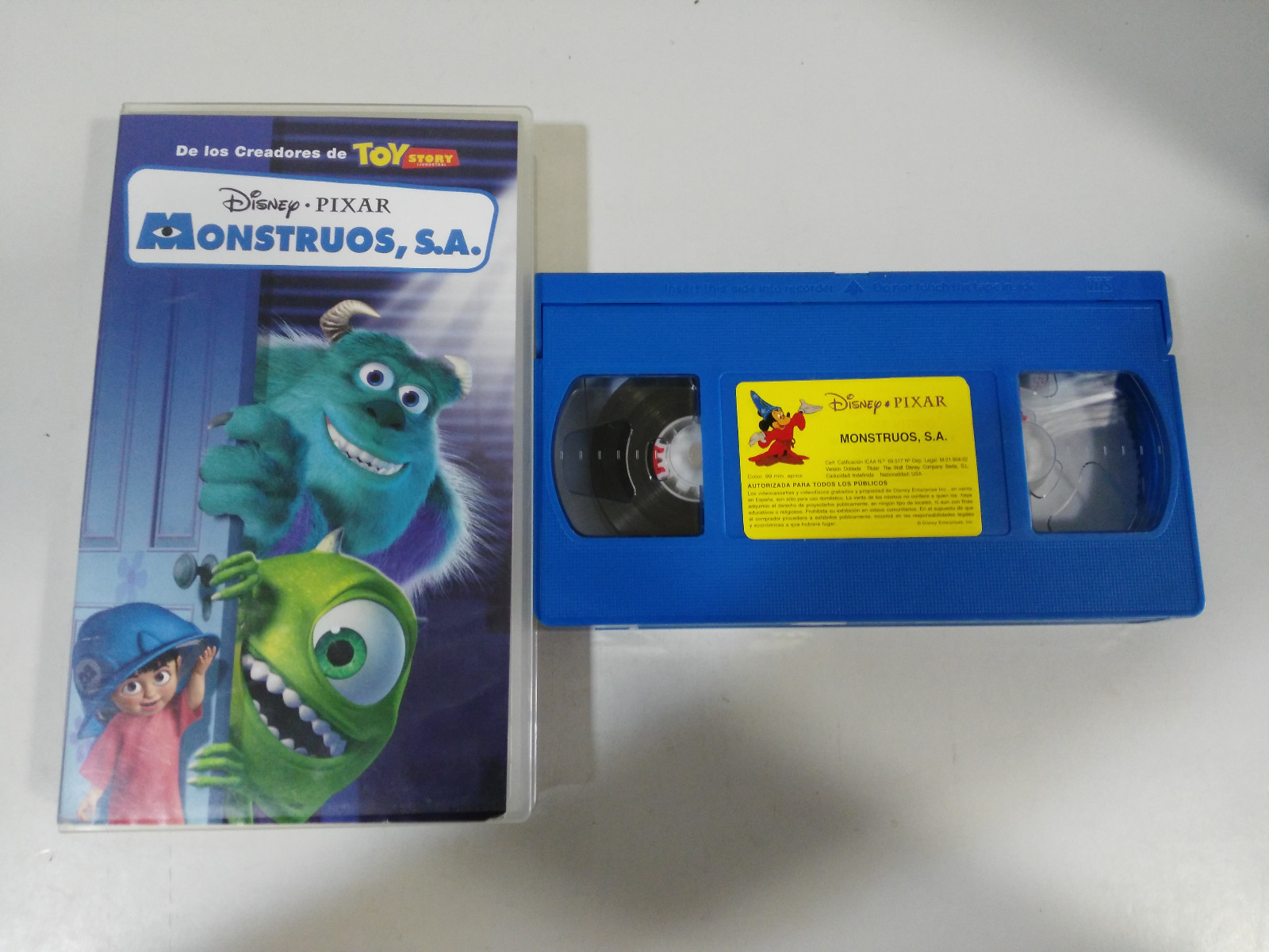 MONSTRUOS S.A. VHS + EXTRAS Y TOMAS FALSAS Walt Disney Pixar Español ...